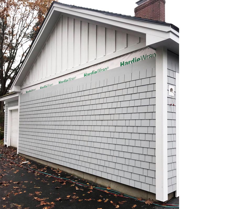 Mixed Materials Siding Gallery - Homescapes of New England: 603.734.4282